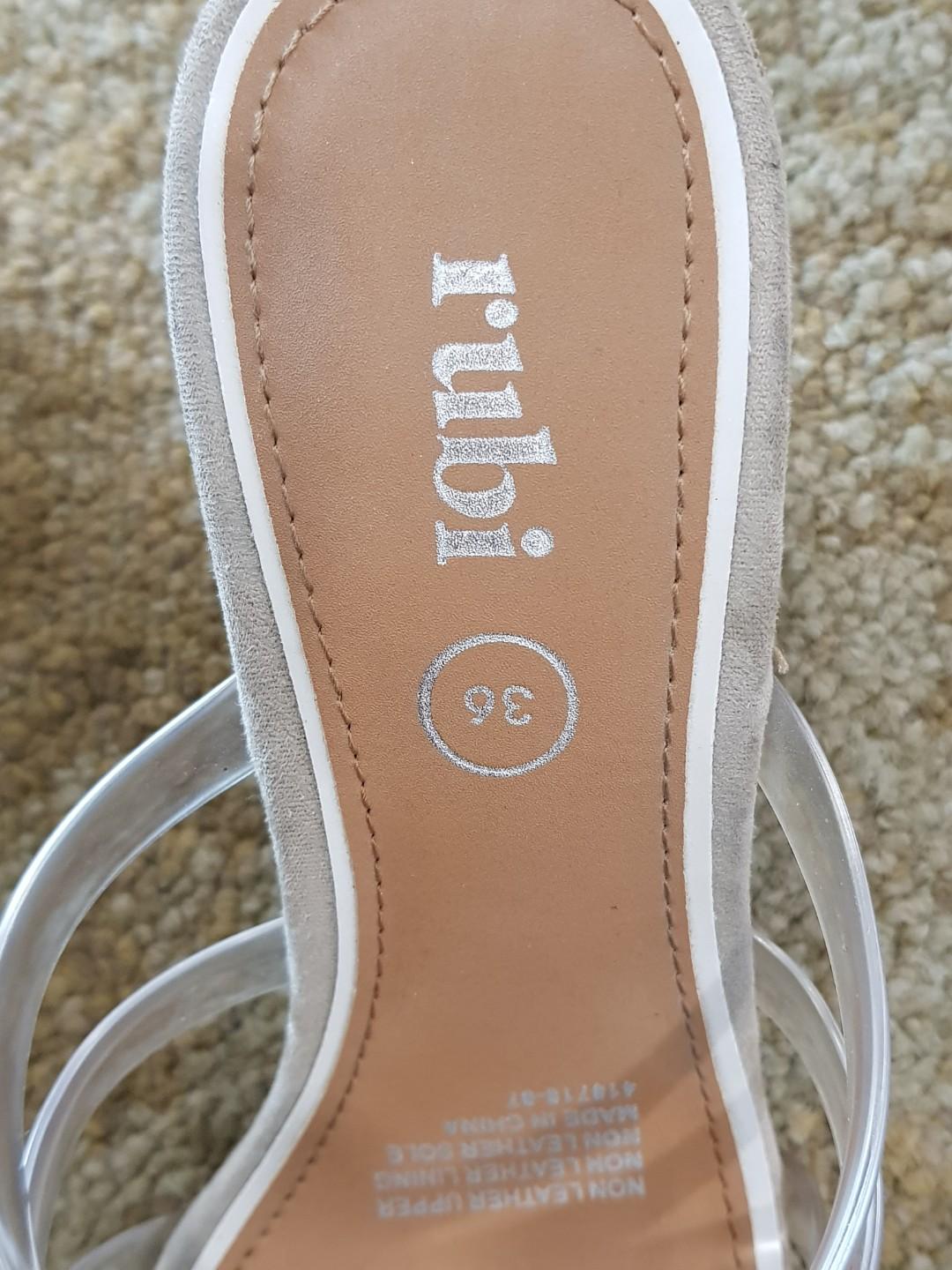Rubi - Nude Block Heels, Women's Fashion, Footwear, Heels on Carousell