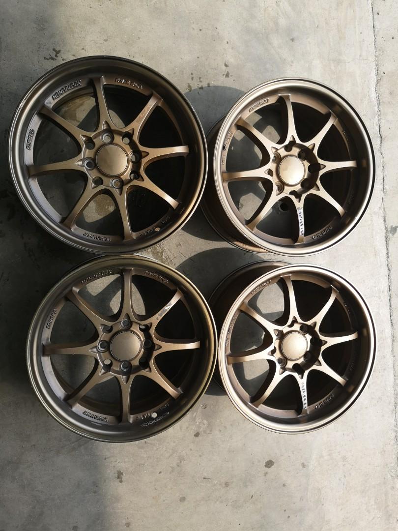 Sportrim ce28 15x7 4x100 4x114.3, Auto Accessories on Carousell