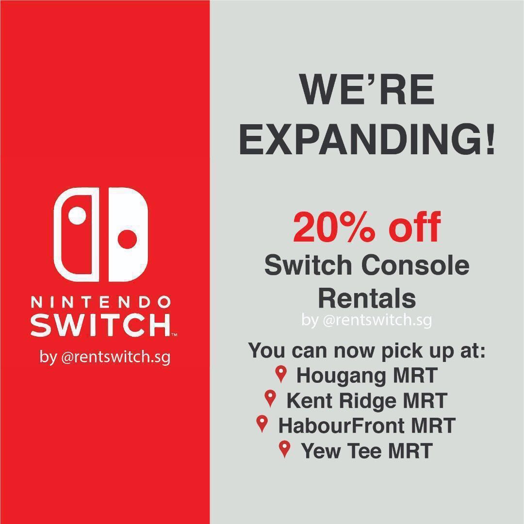 [We're Expanding] Nintendo Switch Game Console Rental, Video Gaming ...