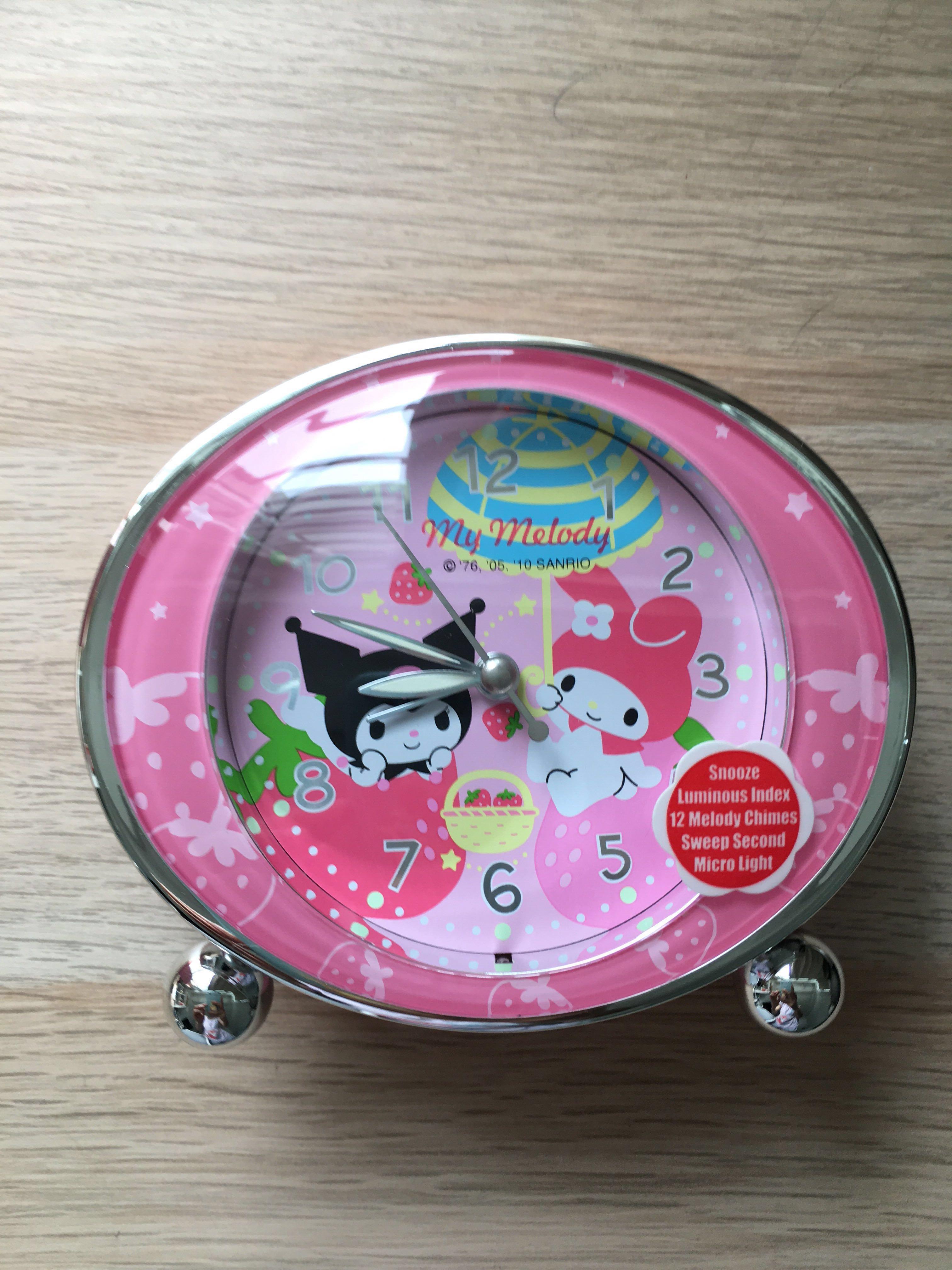 Clock Alarm Miss Kitty New Sanrio Hello Kitty My Melody Kuromi Cartoon ...