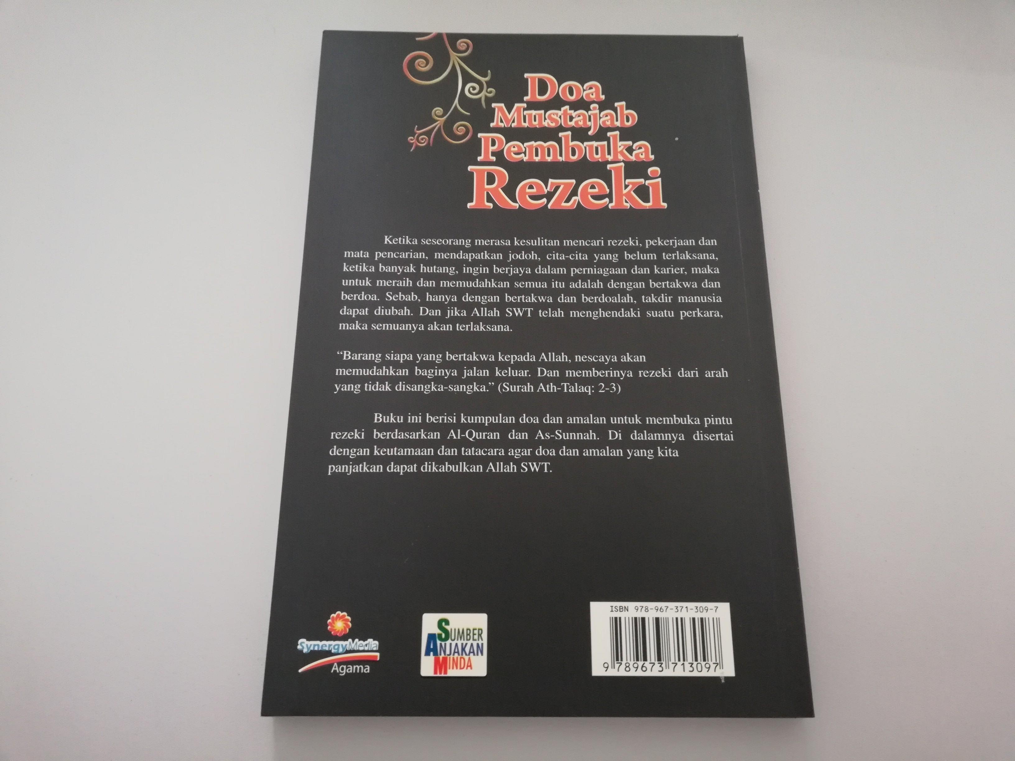 Buku Doa Mustajab Pembuka Rezeki, Hobbies & Toys, Books & Magazines ... Buku Doa Mustajab Pembuka Rezeki, Hobbies & Toys, Books & Magazines ...