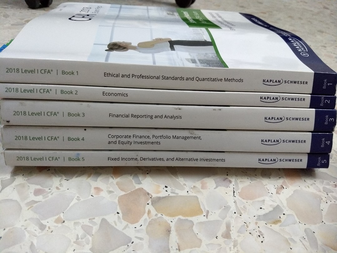 CFA Level 1 Schweser Study guides (Book 1- Book 5), Hobbies & Toys ...