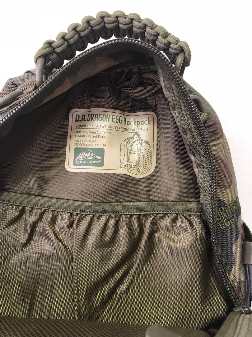 Direct Action Dragon Egg Backpack (Woodland Camo), Men's Fashion, Bags ...