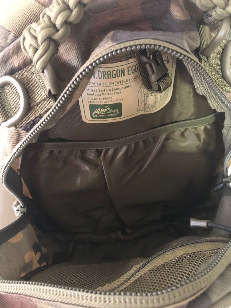 Direct Action Dragon Egg Backpack (Woodland Camo), Men's Fashion, Bags ...