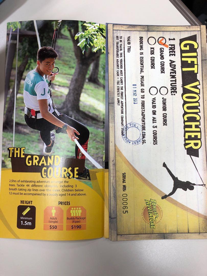 Forest Adventure Grand Course Vouchers, Tickets & Vouchers, Vouchers on ...