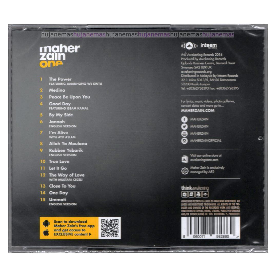 MAHER ZAIN - One 2016 INTEAM RECORDS ORIGINAL CD (JEWEL CASE), Hobbies ...