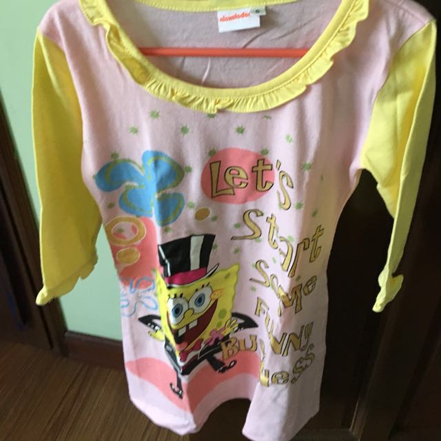 Nickelodeon sleepwear spongebob size 6, Babies & Kids, Babies & Kids ...