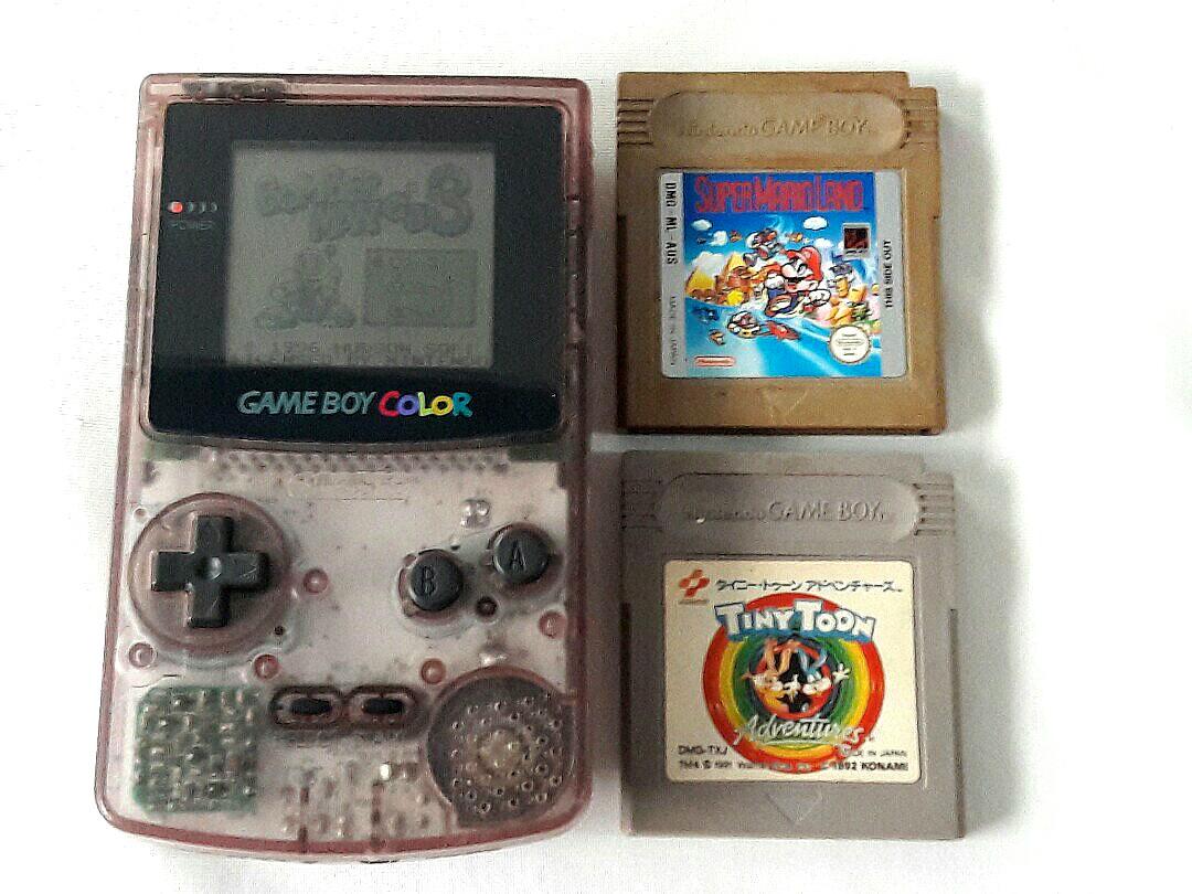 Nintendo Gameboy Color Atomic Purple free 3 carts, Video Gaming, Video ...