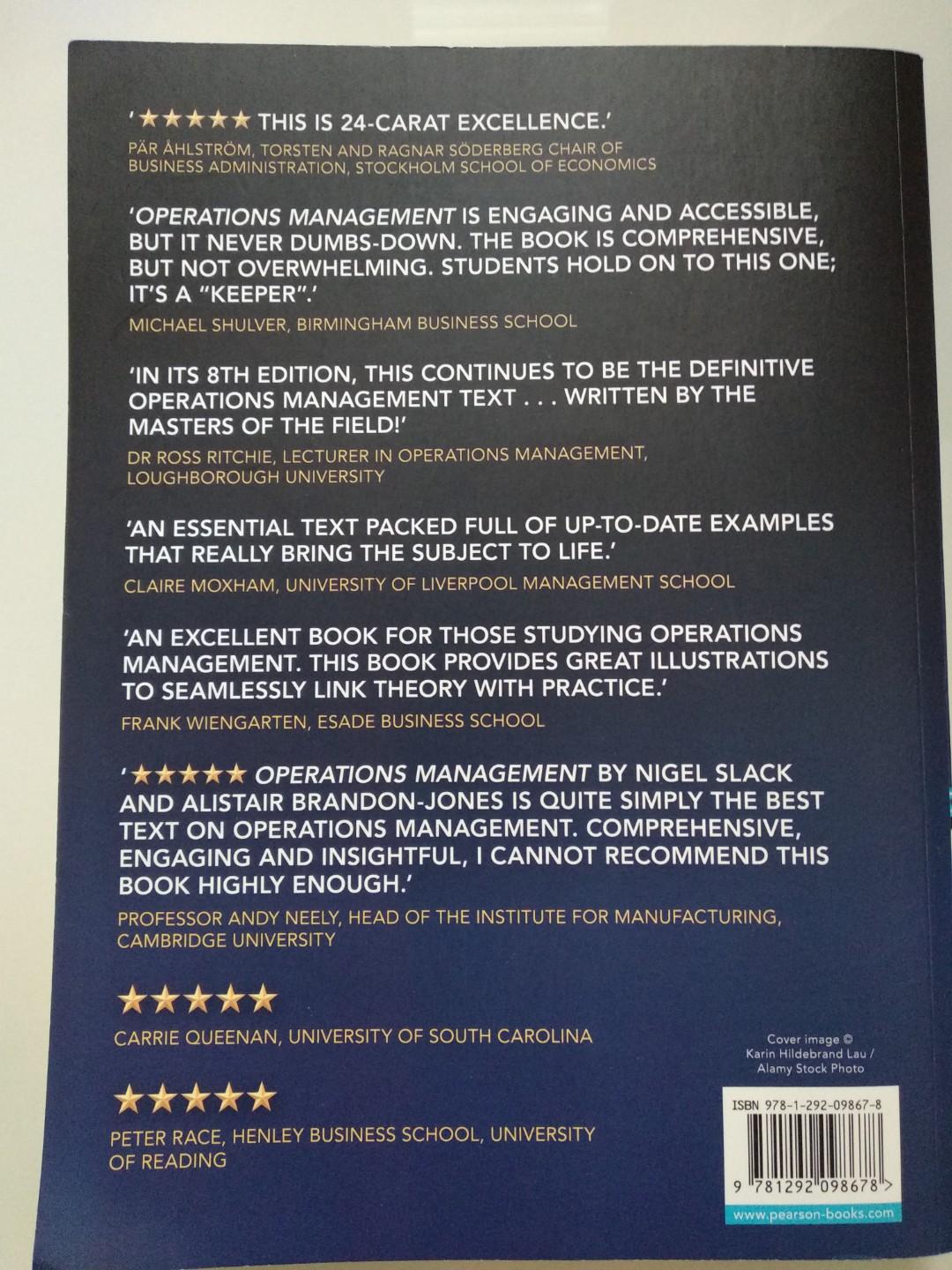 OPERATIONS MANAGEMENT EIGHTH EDITION, Computers & Tech, Office ...