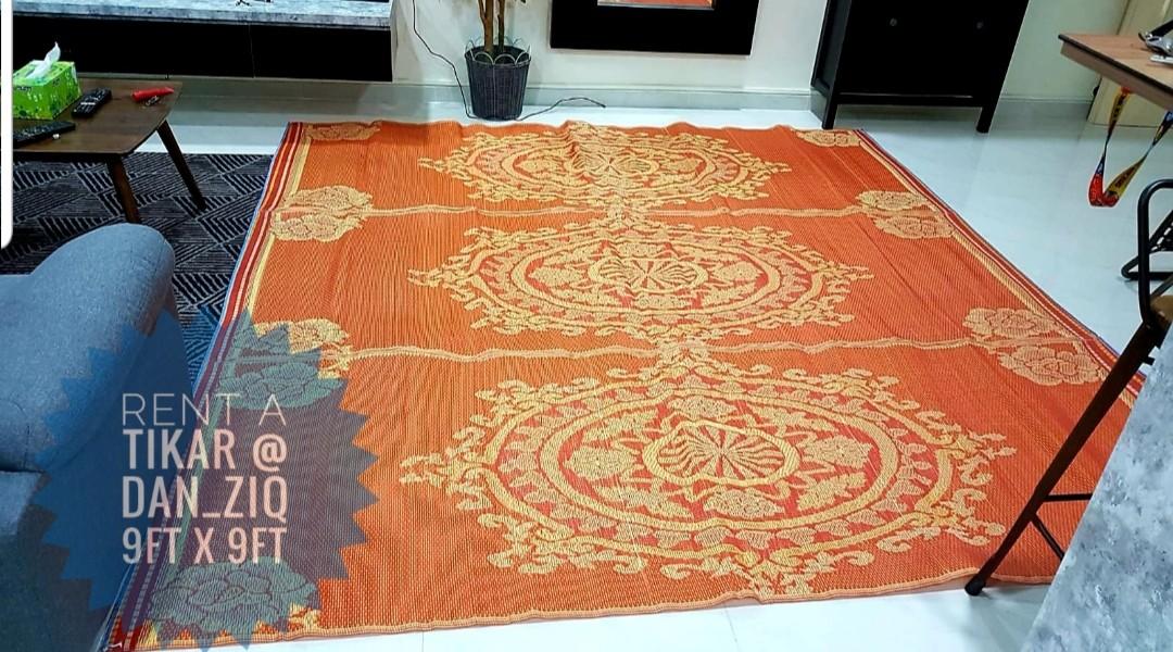 Rent a 3-folds (9 x 9 feet) plastic mat (Tikar kenduri, Iftar, etc ...