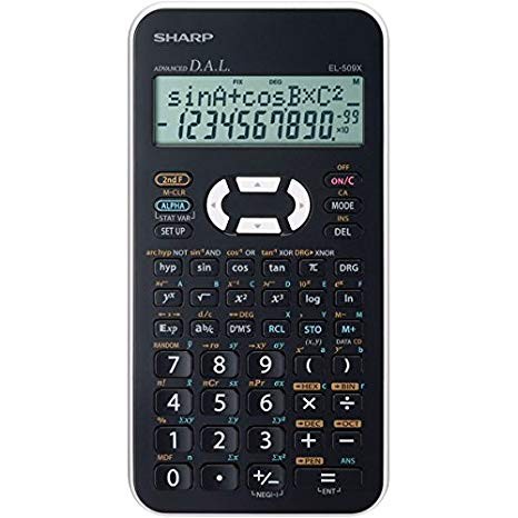 Sharp scientific calculator EL-W509 white colour, Computers & Tech ...
