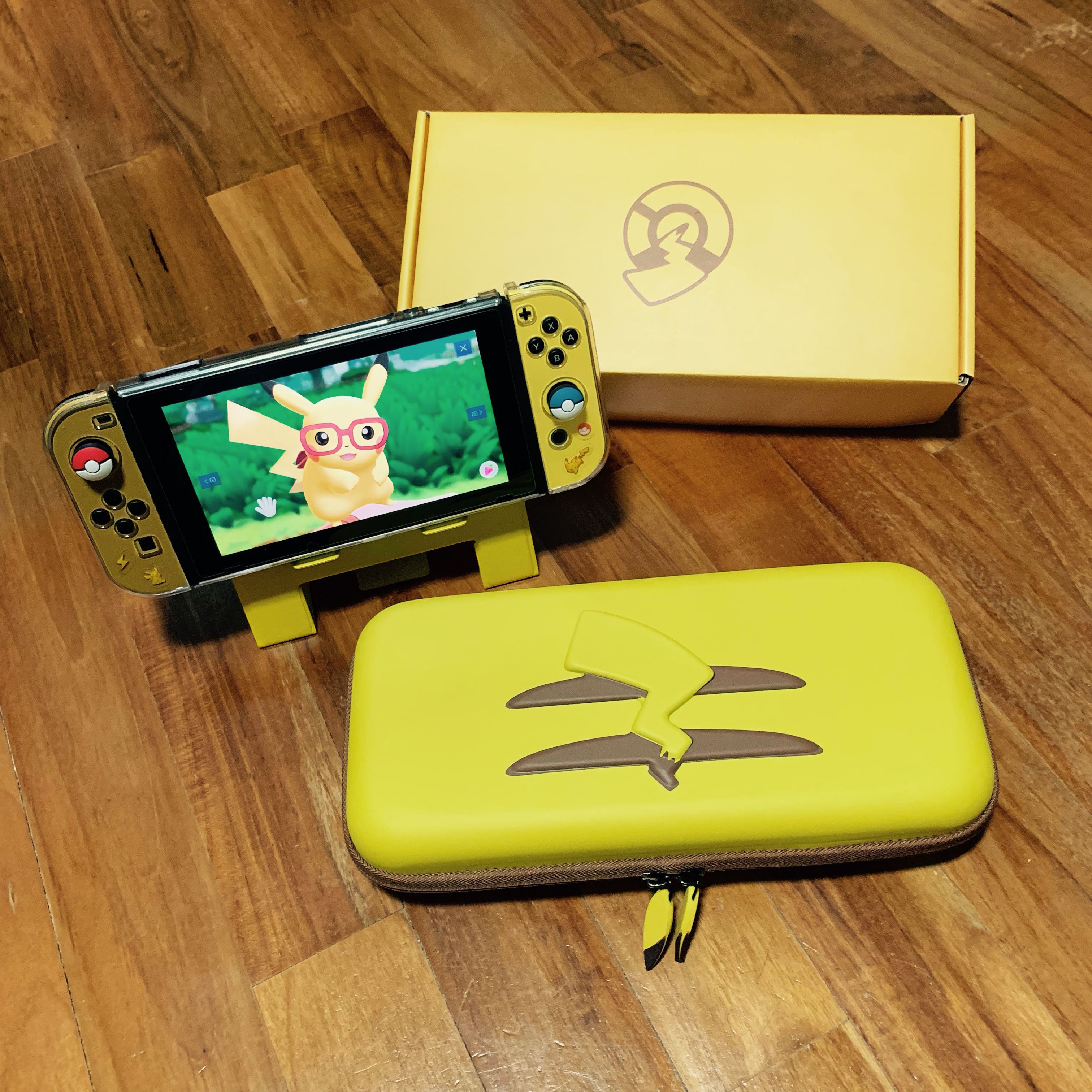 Switch Pikachu Pokemon Case with dock, Video Gaming, Video Game ...