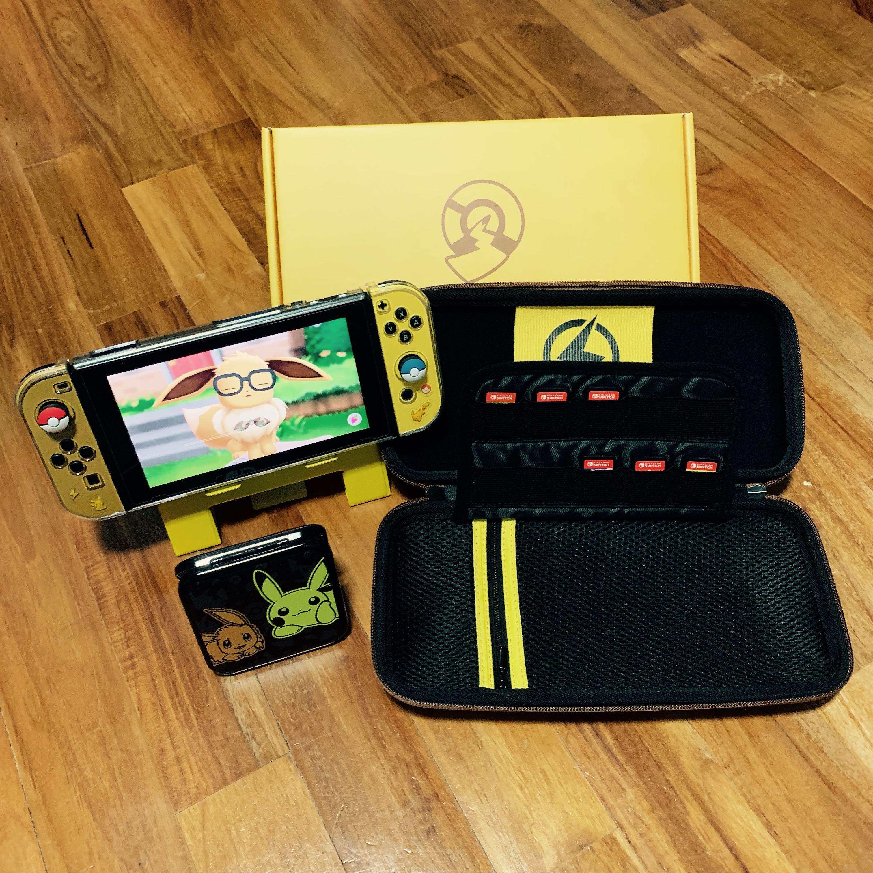 Switch Pikachu Pokemon Case with dock, Video Gaming, Video Game ...