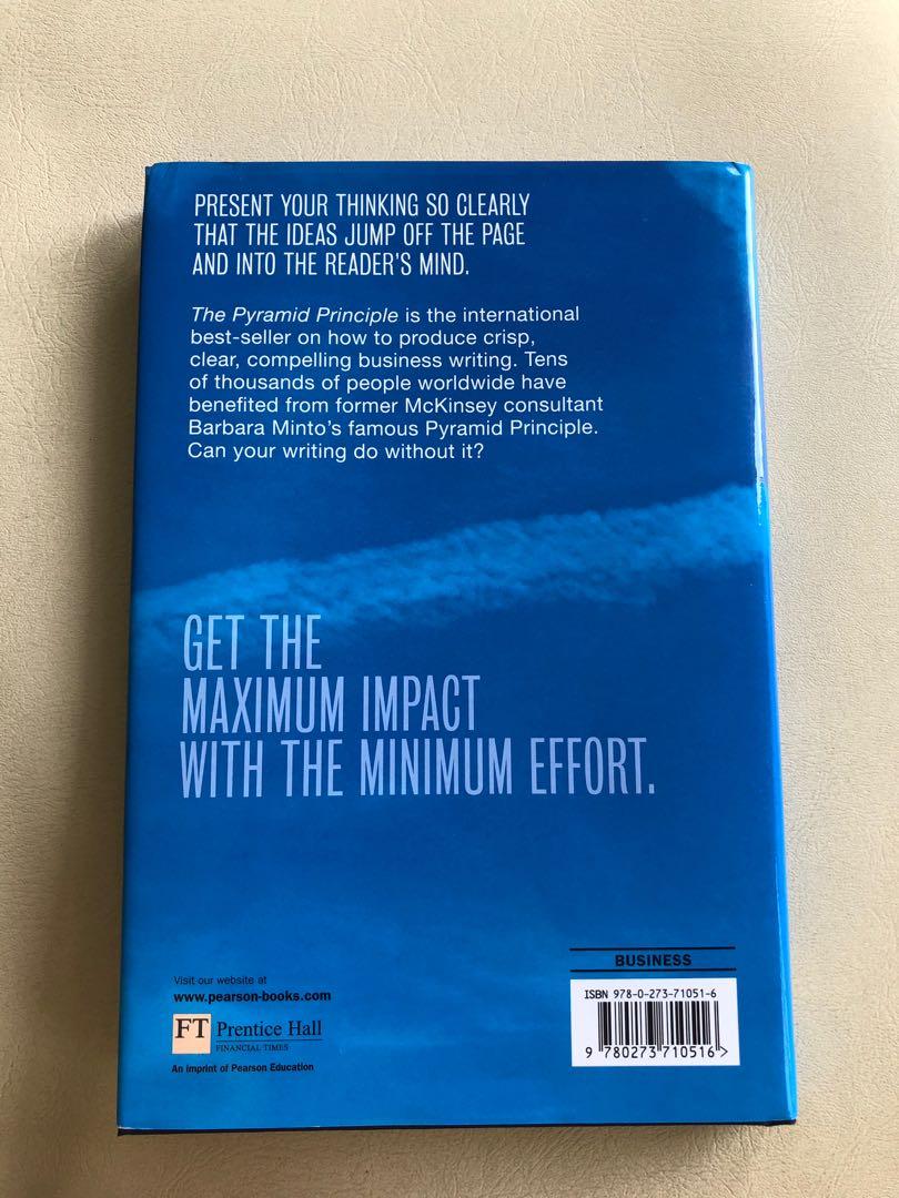 The pyramid principle by Barbara Minto, Hobbies & Toys, Books ...
