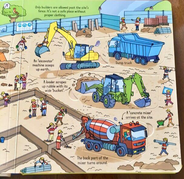 Usborne: Look inside building sites, Hobbies & Toys, Books & Magazines ...