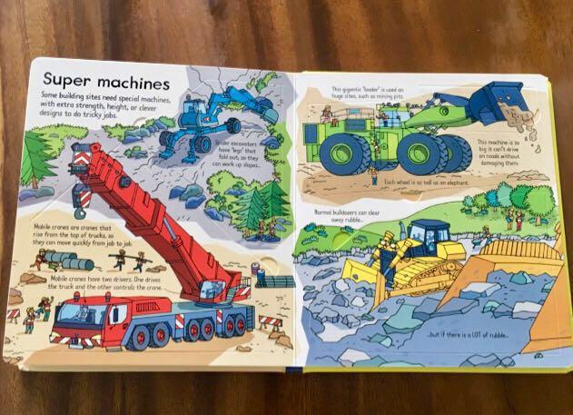 Usborne: Look inside building sites, Hobbies & Toys, Books & Magazines ...