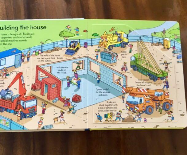 Usborne: Look inside building sites, Hobbies & Toys, Books & Magazines ...