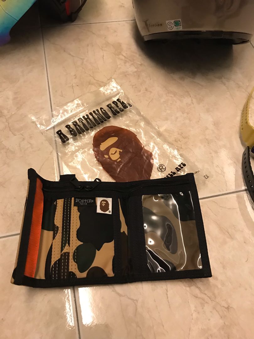 Wallet Porter X Bape, Men's Fashion, Watches & Accessories, Wallets ...