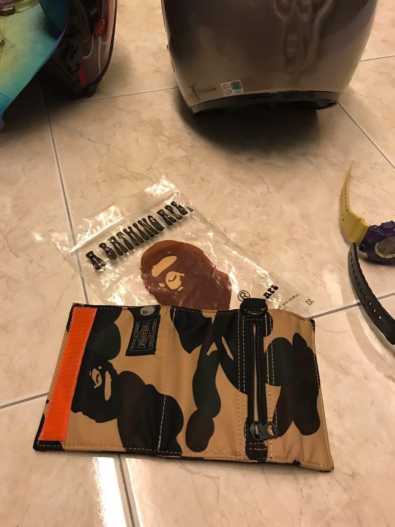 Wallet Porter X Bape, Men's Fashion, Watches & Accessories, Wallets ...