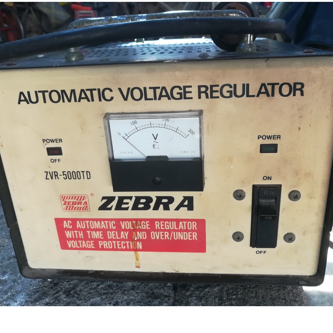 Zebra Automatic Voltage Regulator 5000TD, TV & Home Appliances, Kitchen ...