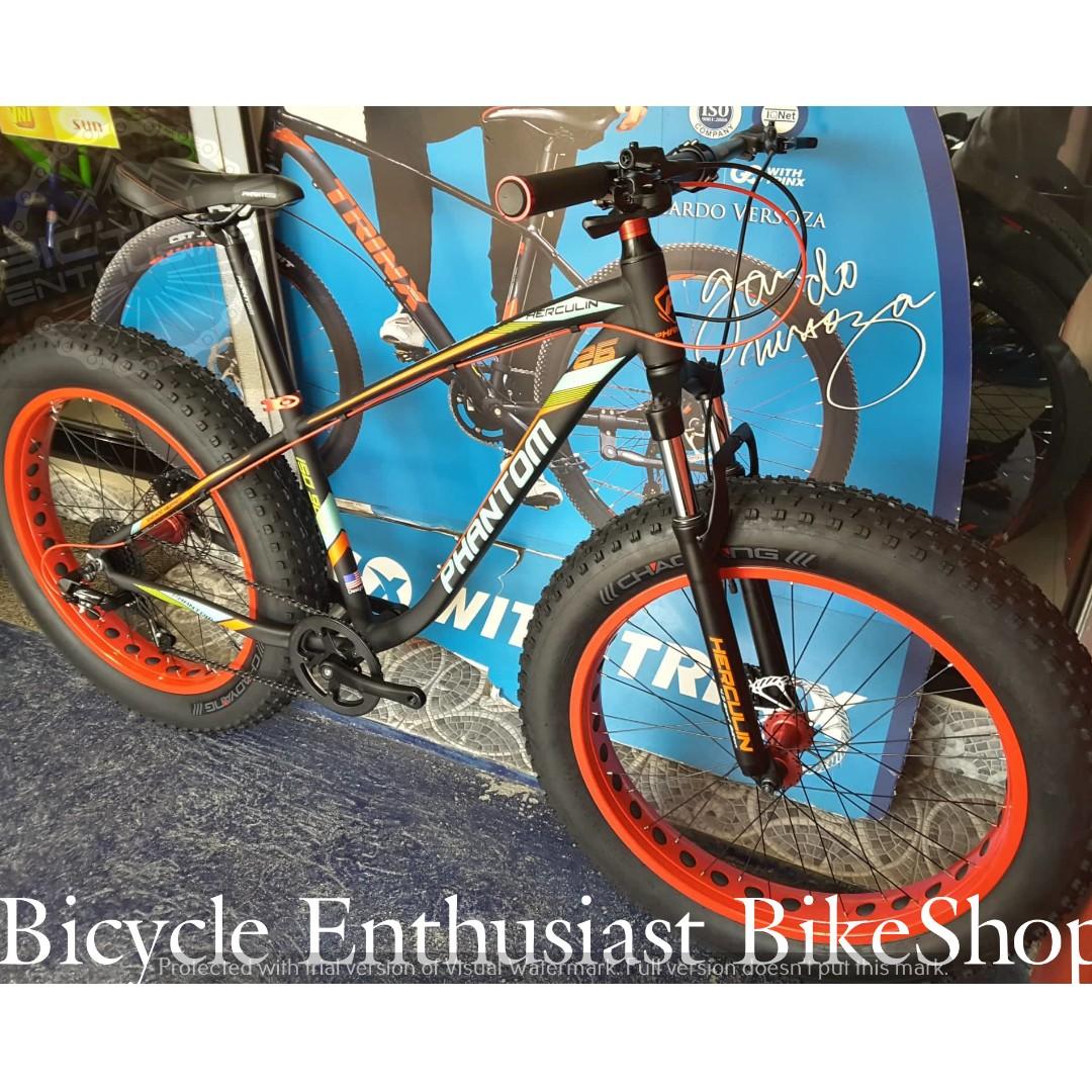 2019 Phantom Herculin 26" Fat Bike Fatbike Alloy Hydraulic Powered By ...
