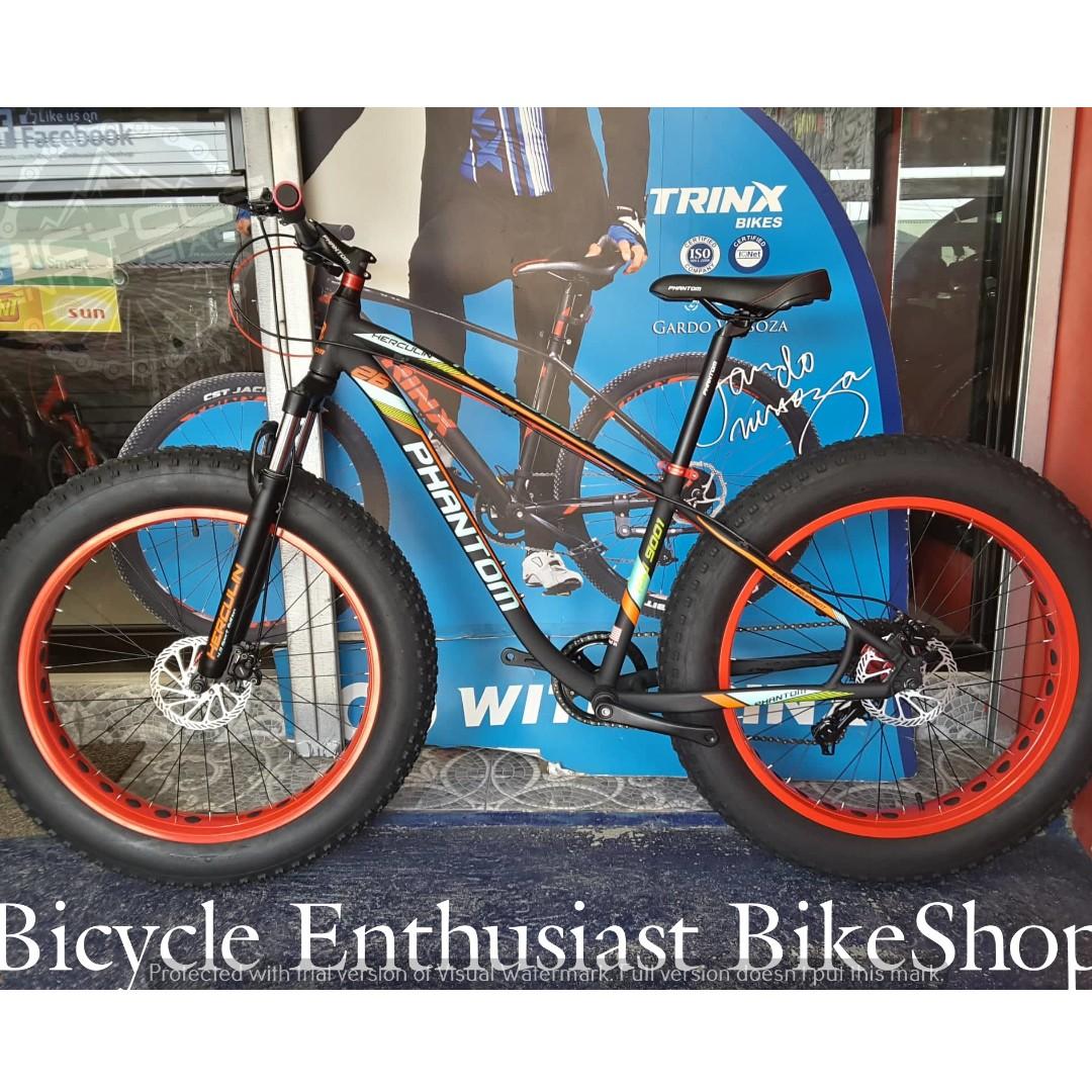 2019 Phantom Herculin 26" Fat Bike Fatbike Alloy Hydraulic Powered By ...
