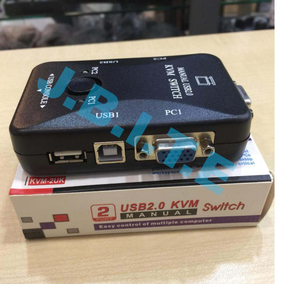 2 Port KVM Switch, Computers & Tech, Parts & Accessories, Cables & Adaptors on Carousell