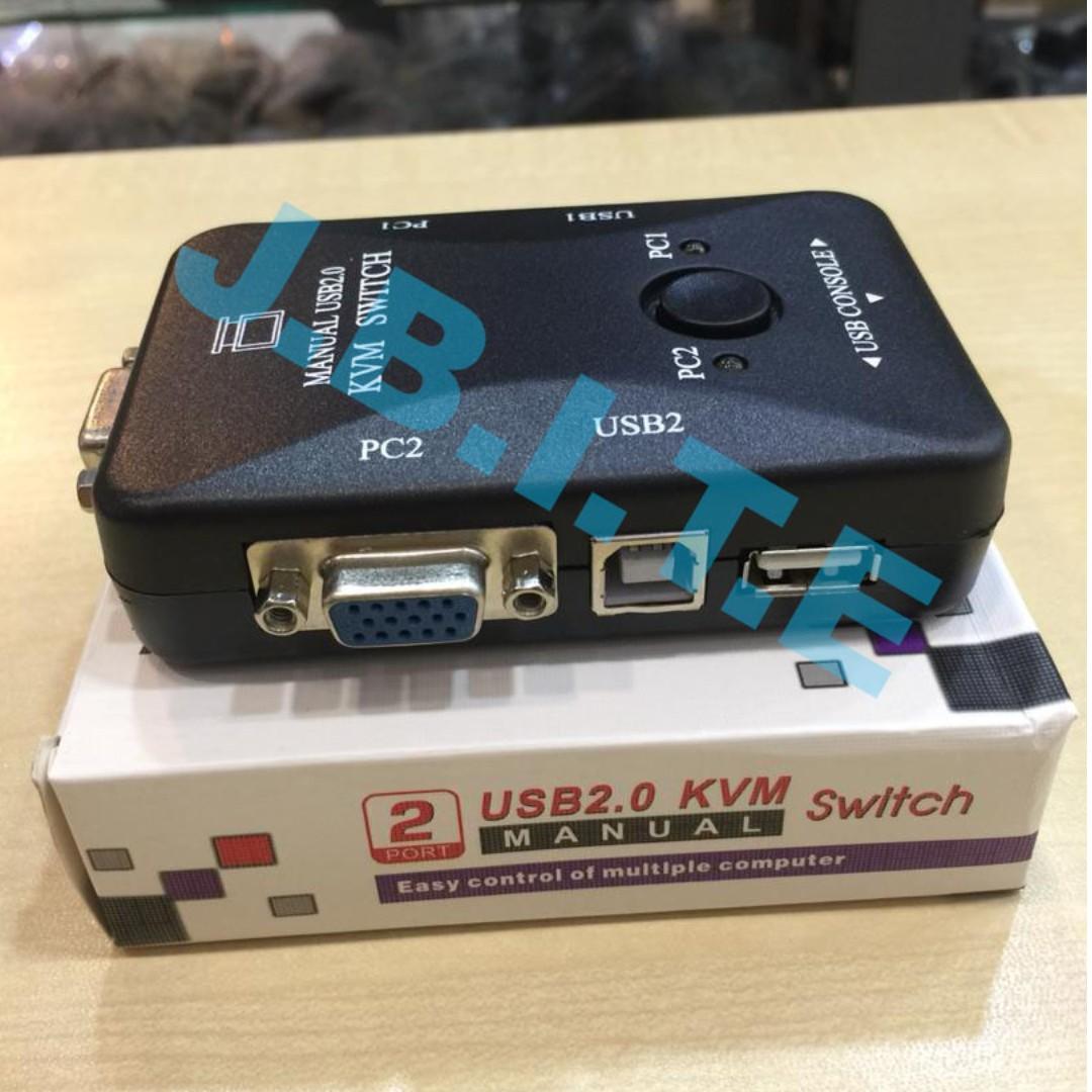 2 Port KVM Switch, Computers & Tech, Parts & Accessories, Cables ...
