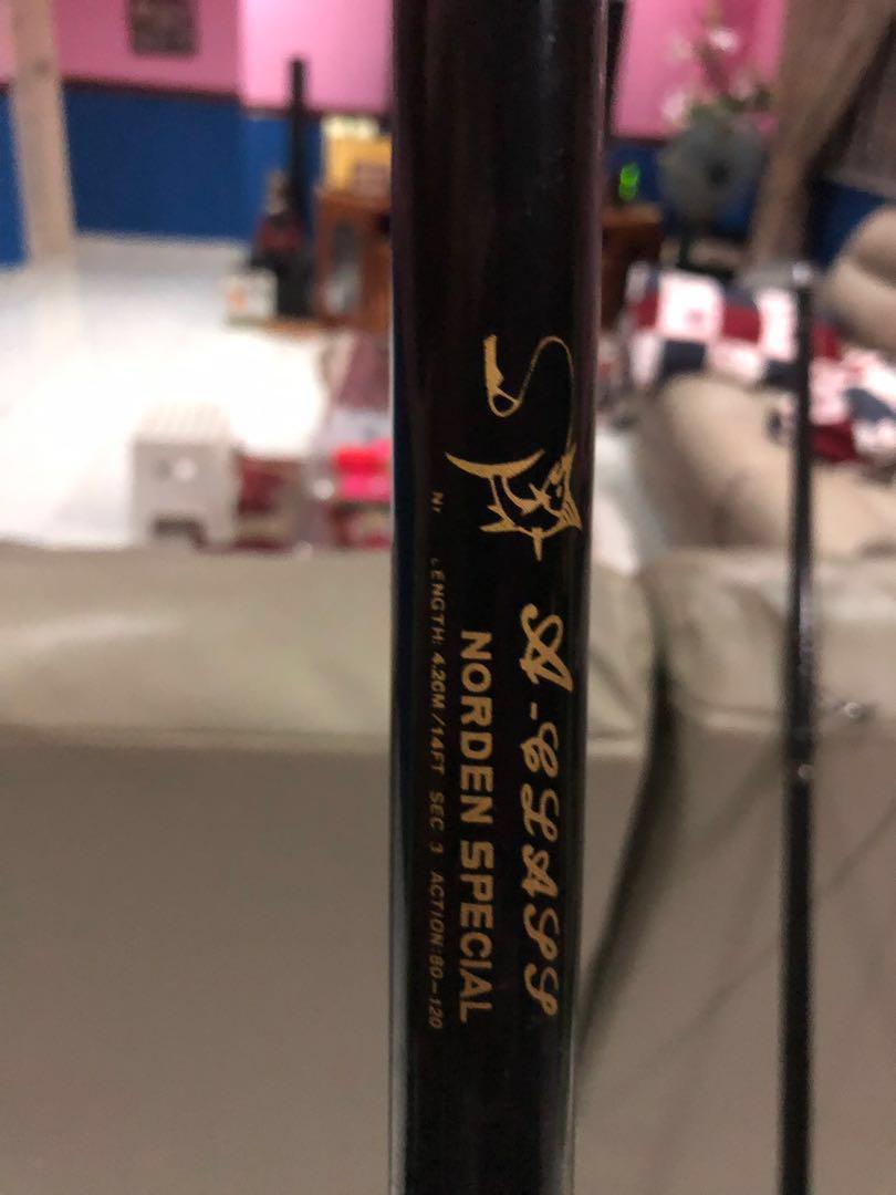 Antique custom made surf casting rod., Sports Equipment, Fishing on ...