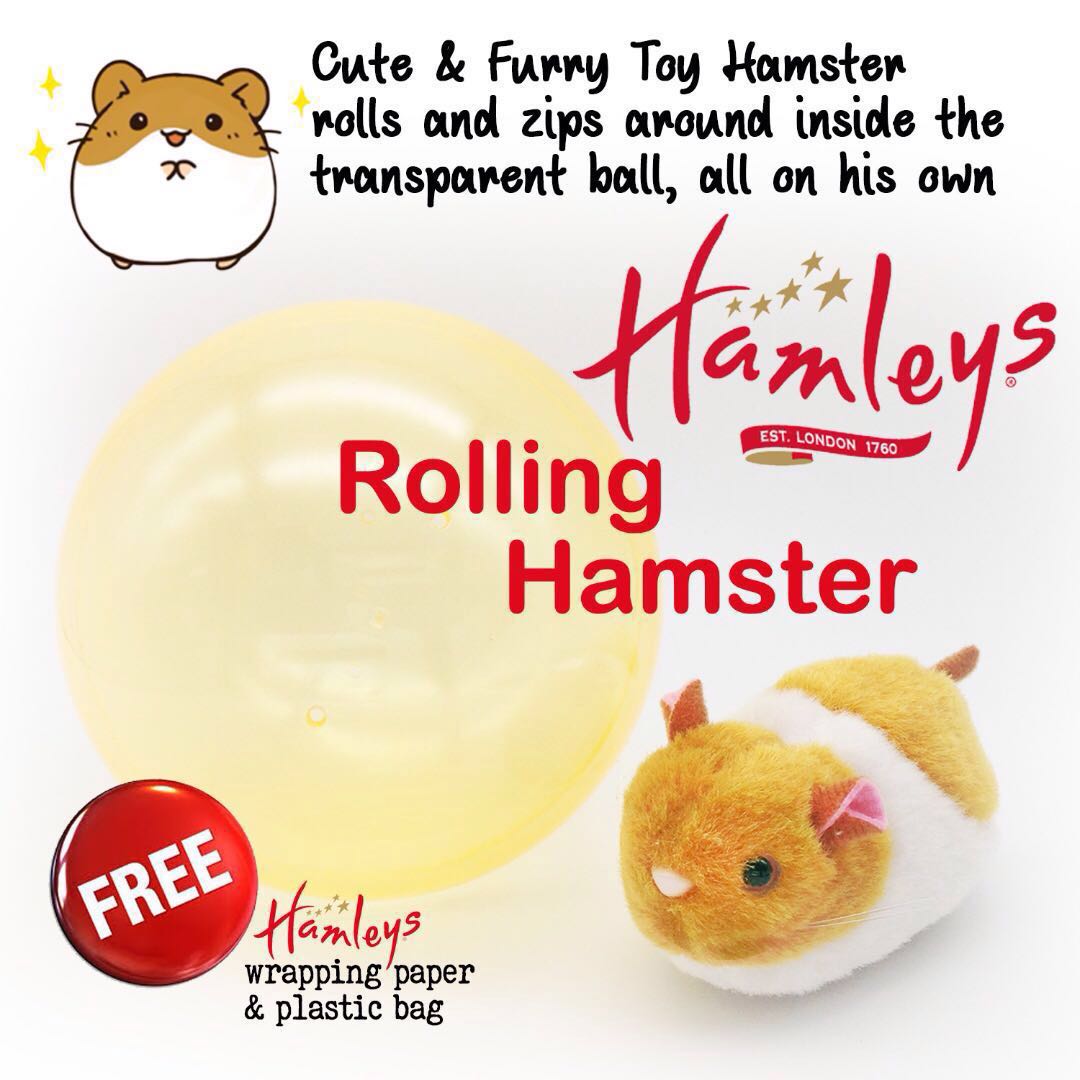 Brand New! Lifelike Cute & Cuddly Rolling Hamster - Electronic Toy ...