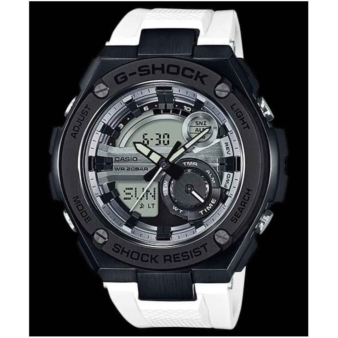Casio G-Shock GST-210B-7A G-STEEL Series White Resin Band Men Sports ...