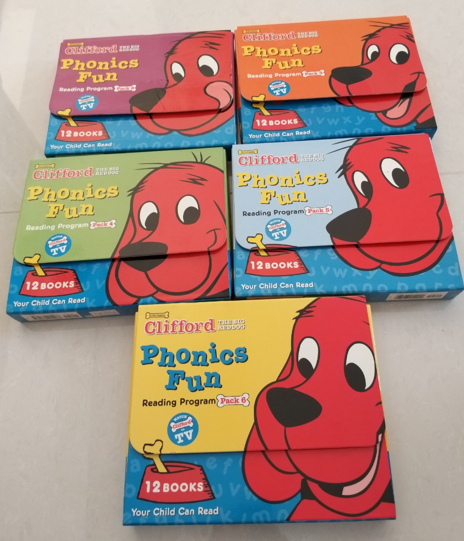 Clifford Phonics Book Set, Hobbies & Toys, Books & Magazines, Children ...