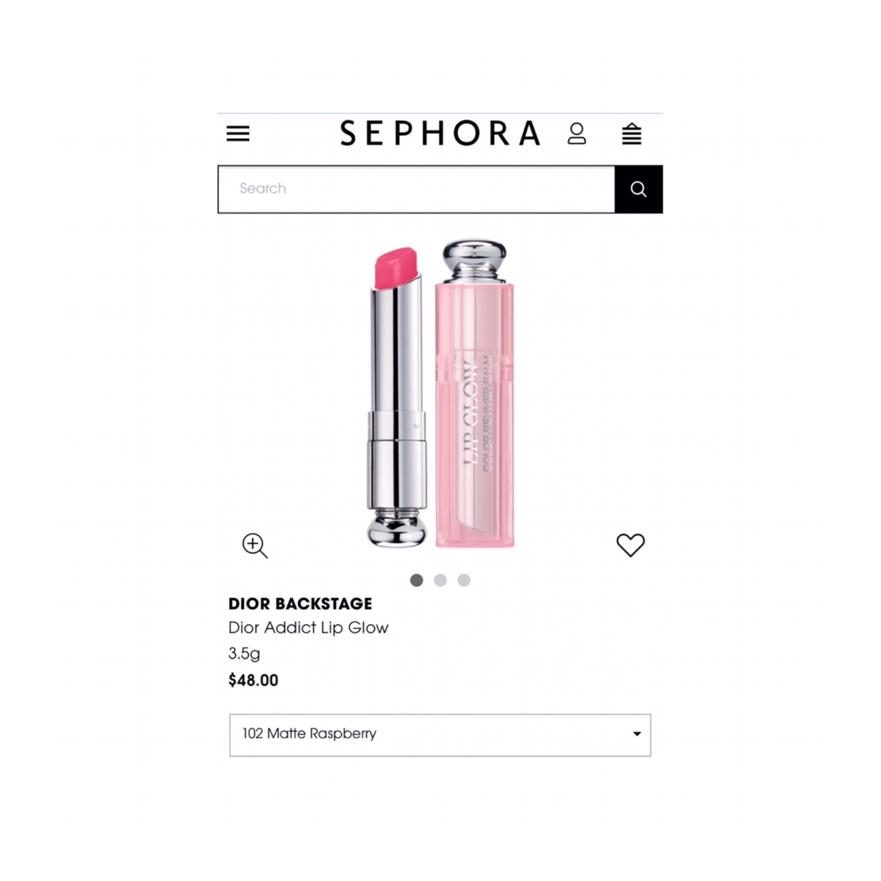 Dior Addict Lip Glow MATT RASPBERRY 102, Beauty & Personal Care, Face ...