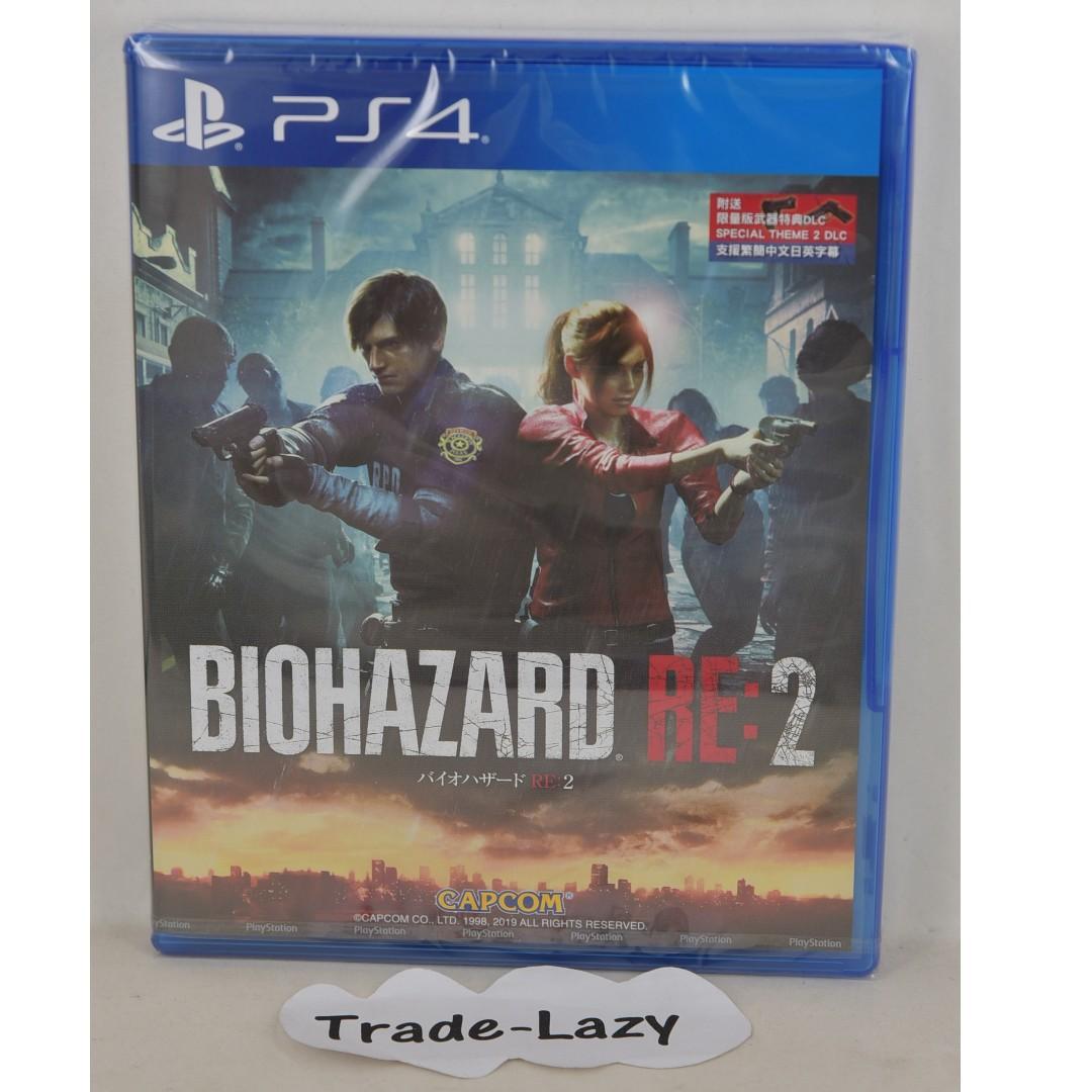 (全新送DLC + 雙封面) PS4 Resident Evil 2 Biohazard Re 2 (行版, 中文/英文/日文) - 生化危機 ...