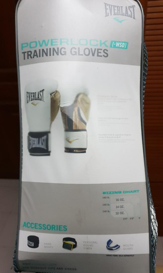 Everlast Powerlock White/Gold, Sports Equipment, Exercise & Fitness ...