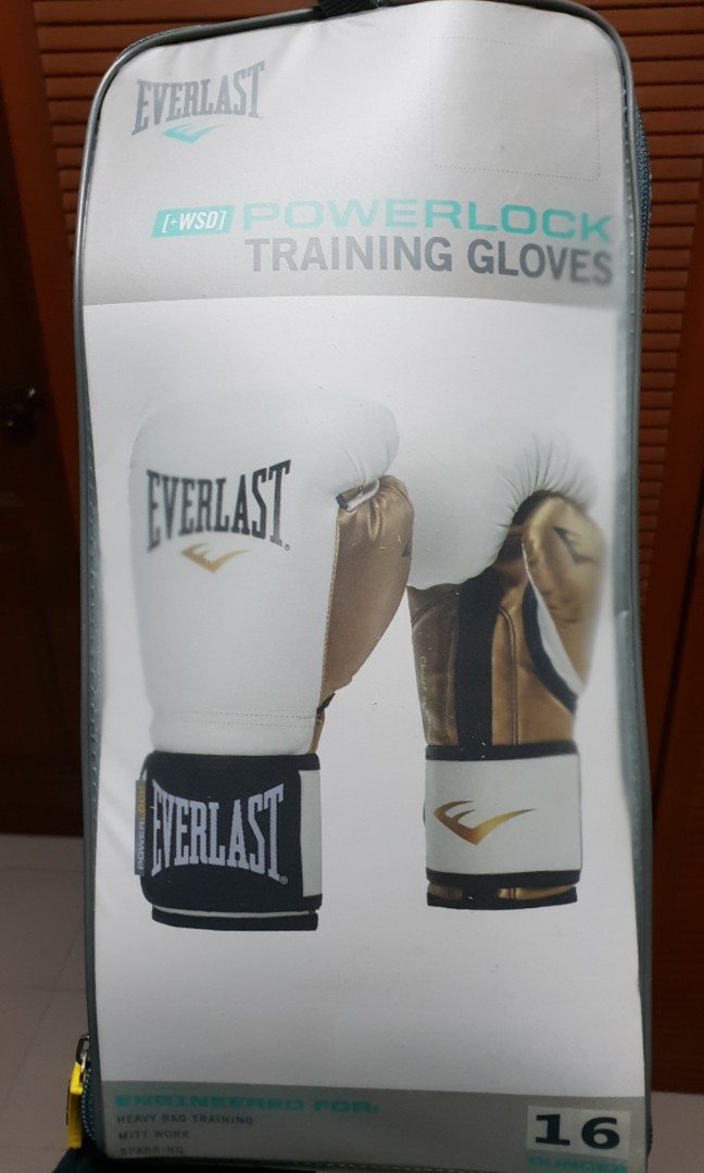Everlast Powerlock White/Gold, Sports Equipment, Exercise & Fitness ...