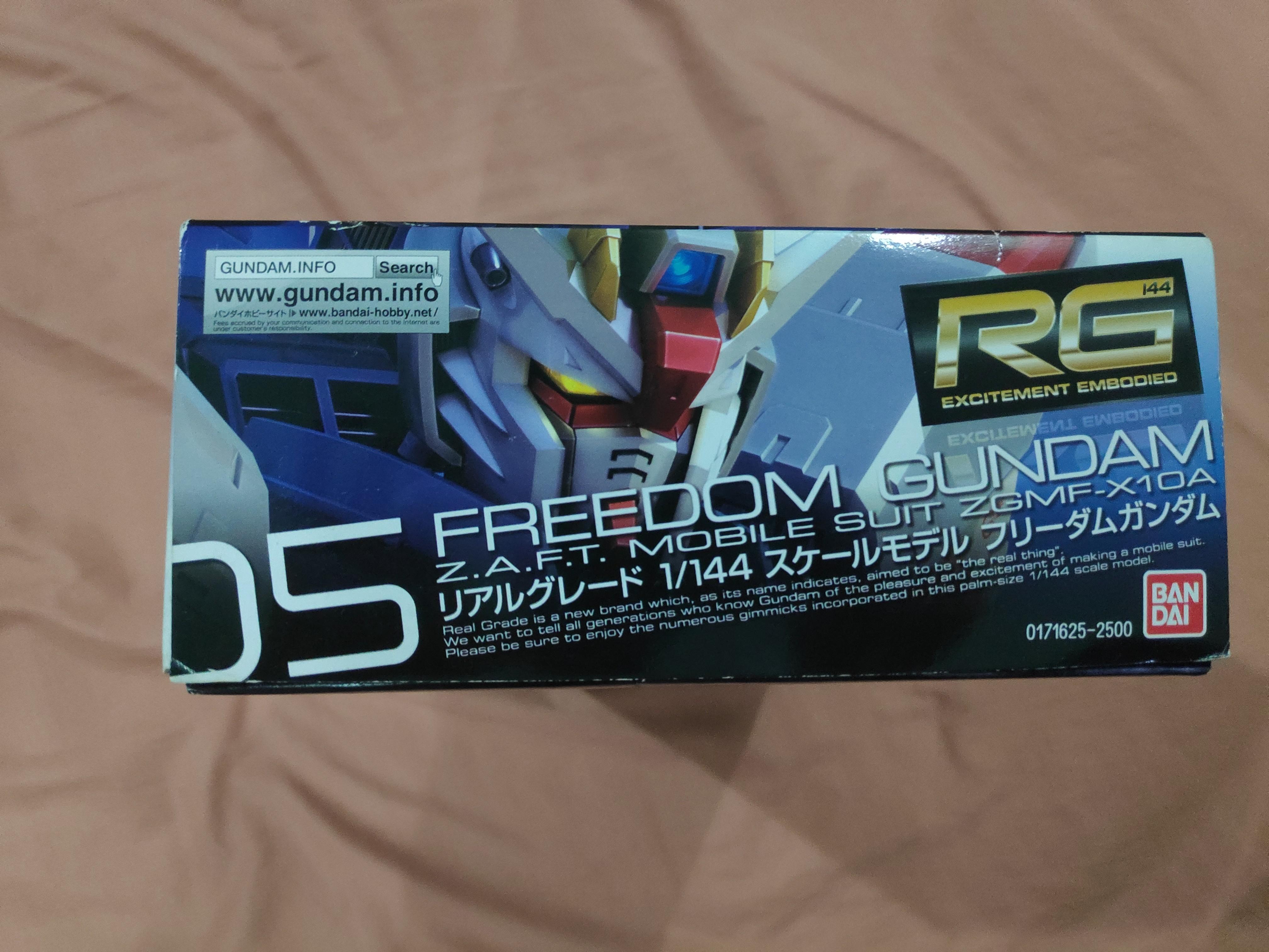 Freedom Gundam - RG, 1/144 scale, Real Grade, Hobbies & Toys, Toys ...