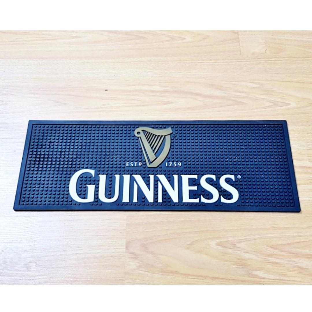 Guinness Bar Mat, Food & Drinks, Alcoholic Beverages on Carousell