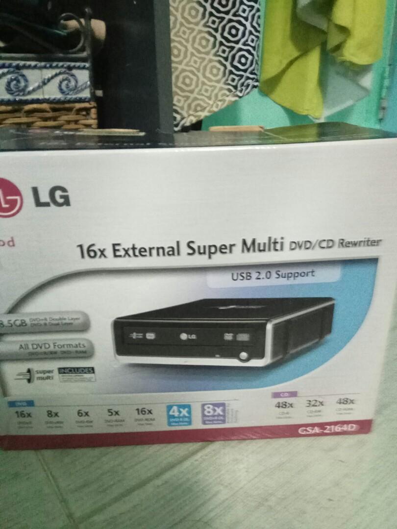 LG 16x External Super Multi DVD/CD Rewriter, Computers & Tech, Parts ...
