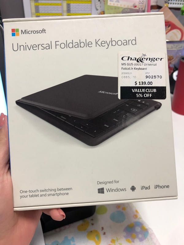 Microsoft Foldable Keyboard (Logitech), Computers & Tech, Parts ...