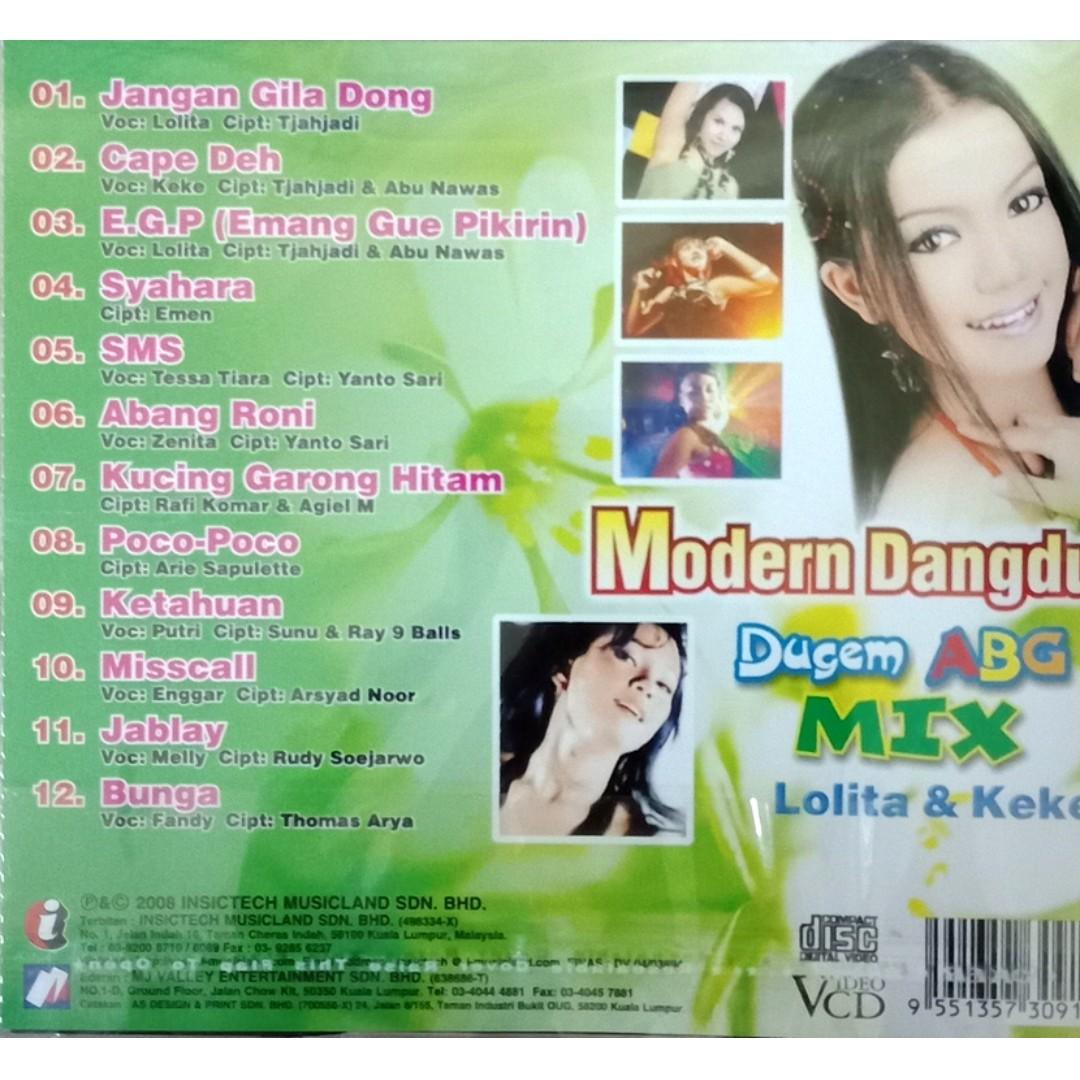 Modern Dangdut Dugem ABC Mix Lolita Keke VCD, Hobbies & Toys, Music & Media, CDs & DVDs on Carousell