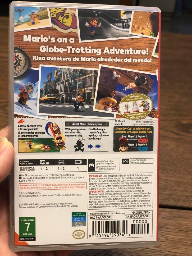 Nintendo switch games - 1)Super Mario odyssey 2) The legend of Zelda ...