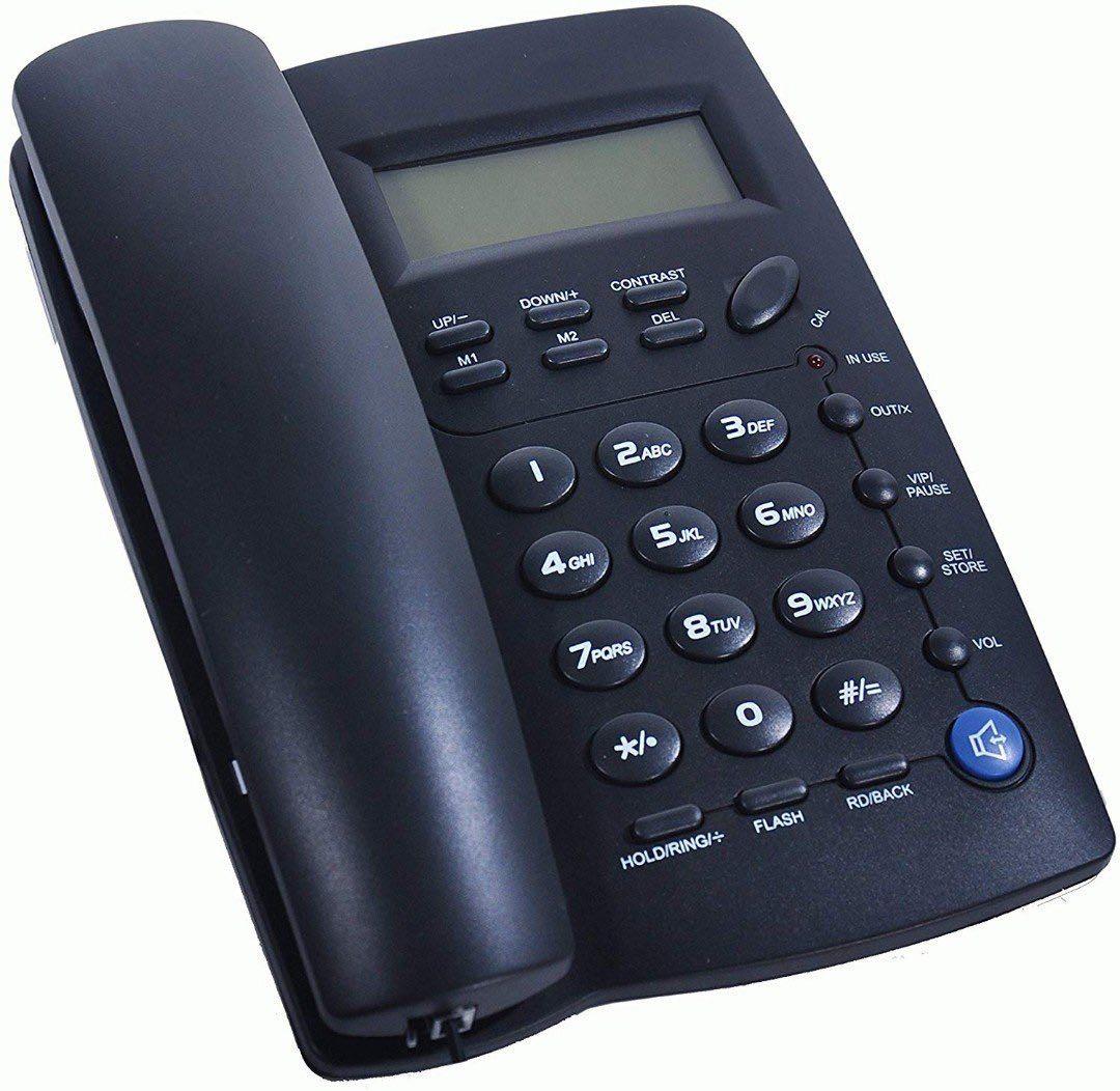 Ornin Y043 Corded Telephone with Speaker, Display, Basic Calculater and ...