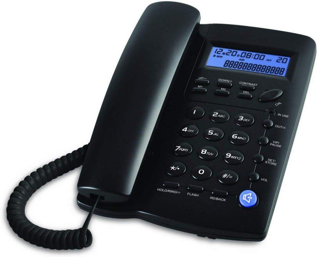 Ornin Y043 Corded Telephone with Speaker, Display, Basic Calculater and ...