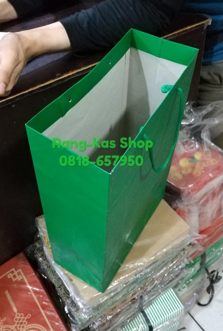Paper bag HIJAU Folio karton duplex, Fesyen Wanita, Tas & Dompet di ...