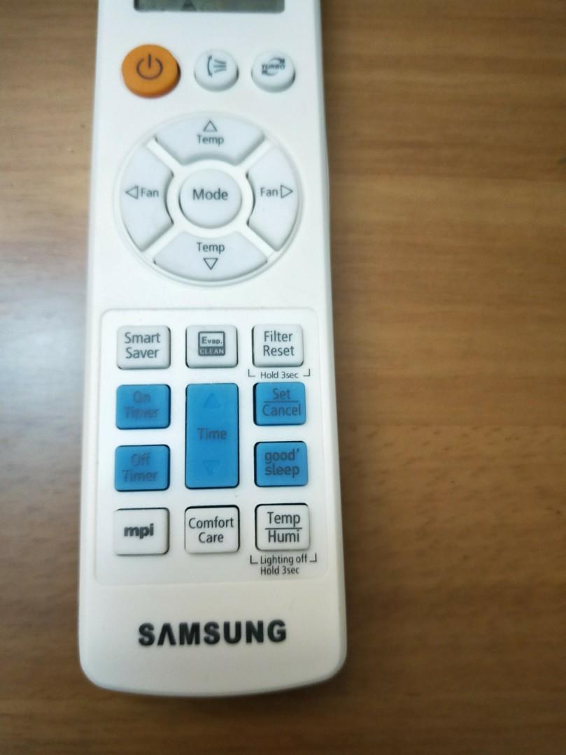 Samsung Aircon Remote, TV & Home Appliances, Air Conditioners & Heating ...