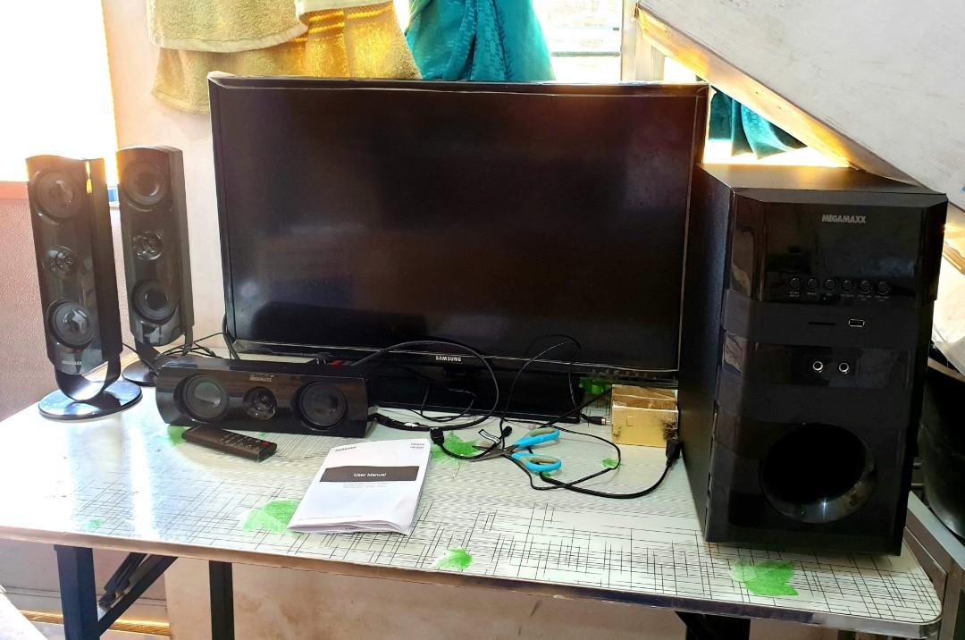Samsung Flat Screen TV and MegaMaxx Speaker, Audio, Soundbars, Speakers ...