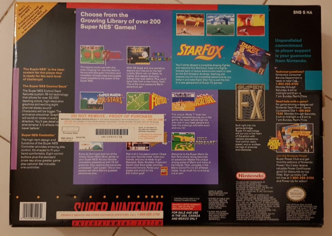 Super Nintendo Entertainment System NES original 1991 Gamars Super Disk ...
