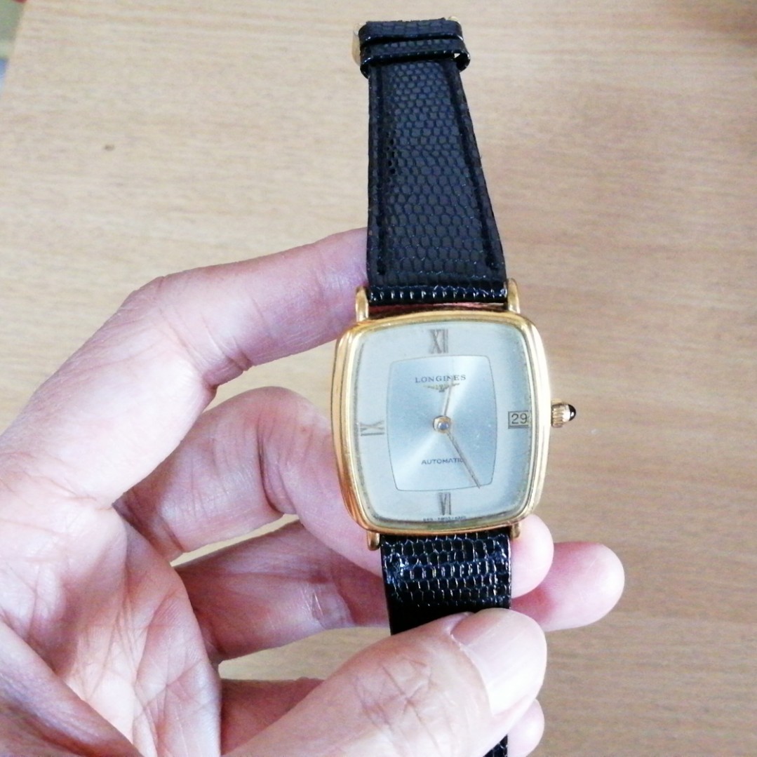 Vintage Longines Rectangle Automatic Watch, Men's Fashion, Watches ...
