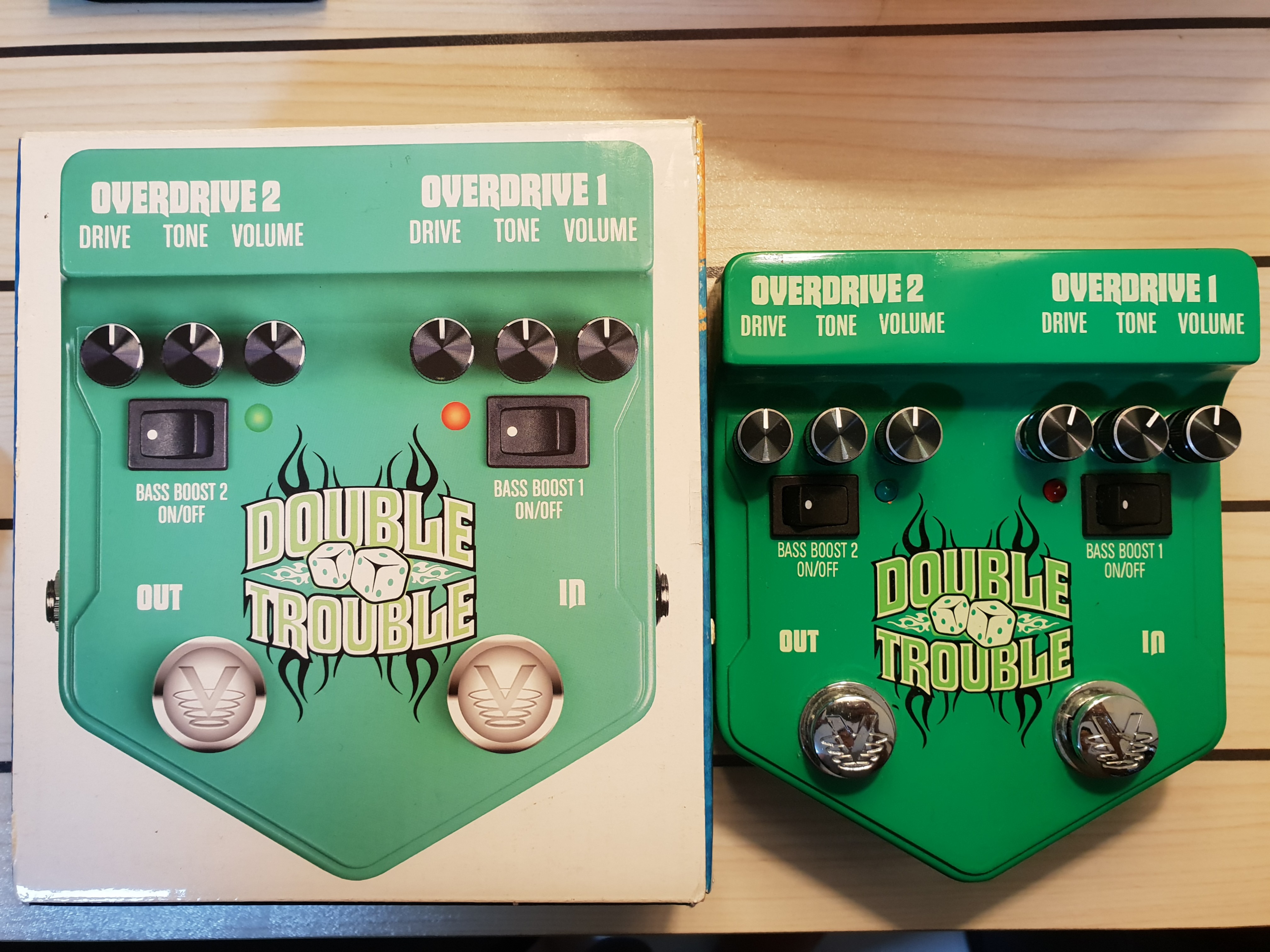 Visual Sound V2 Series V2DT Double Trouble Dual Overdrive Guitar ...
